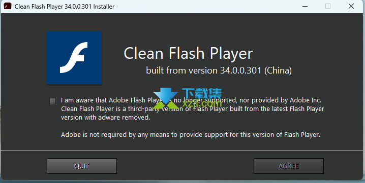 Clean Flash Player下载-Clean Flash Player(Flash播放器)v34.0.0.308免费版-下载集